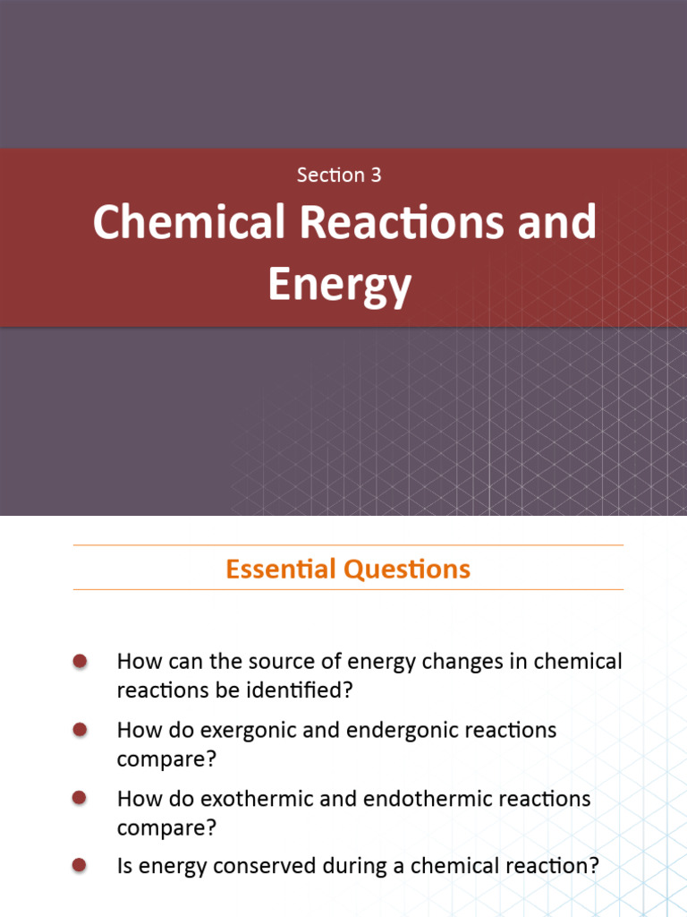 C19 S3 Chemical Reactions and Energy | PDF | Chemical Reactions | Chemistry