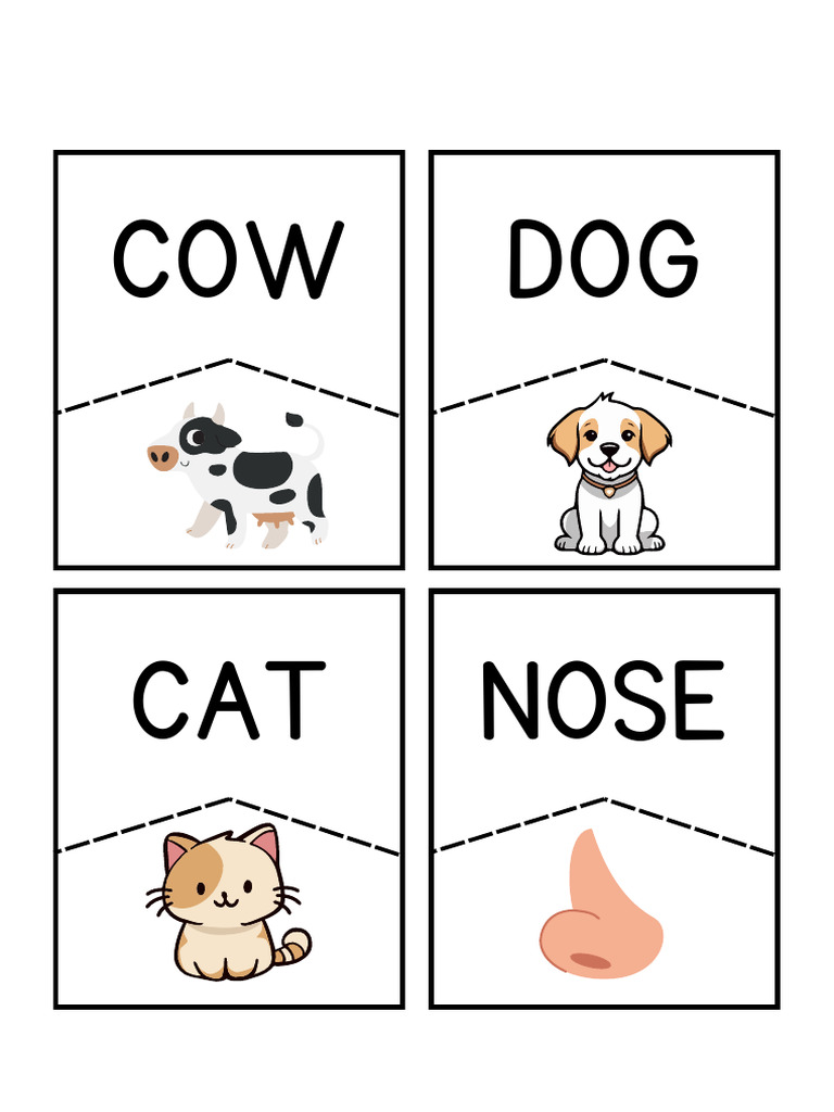 Colorful CVCe Matching Puzzle Printable Worksheet | PDF | Mystery ...