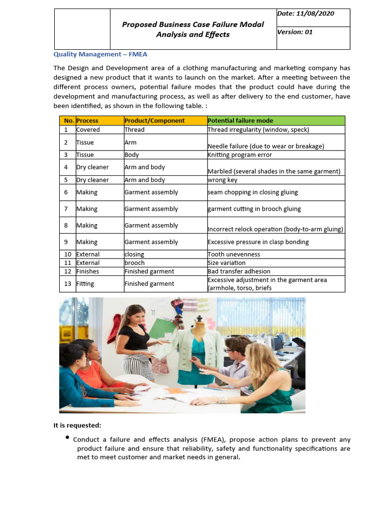 FMEA Business Case | PDF
