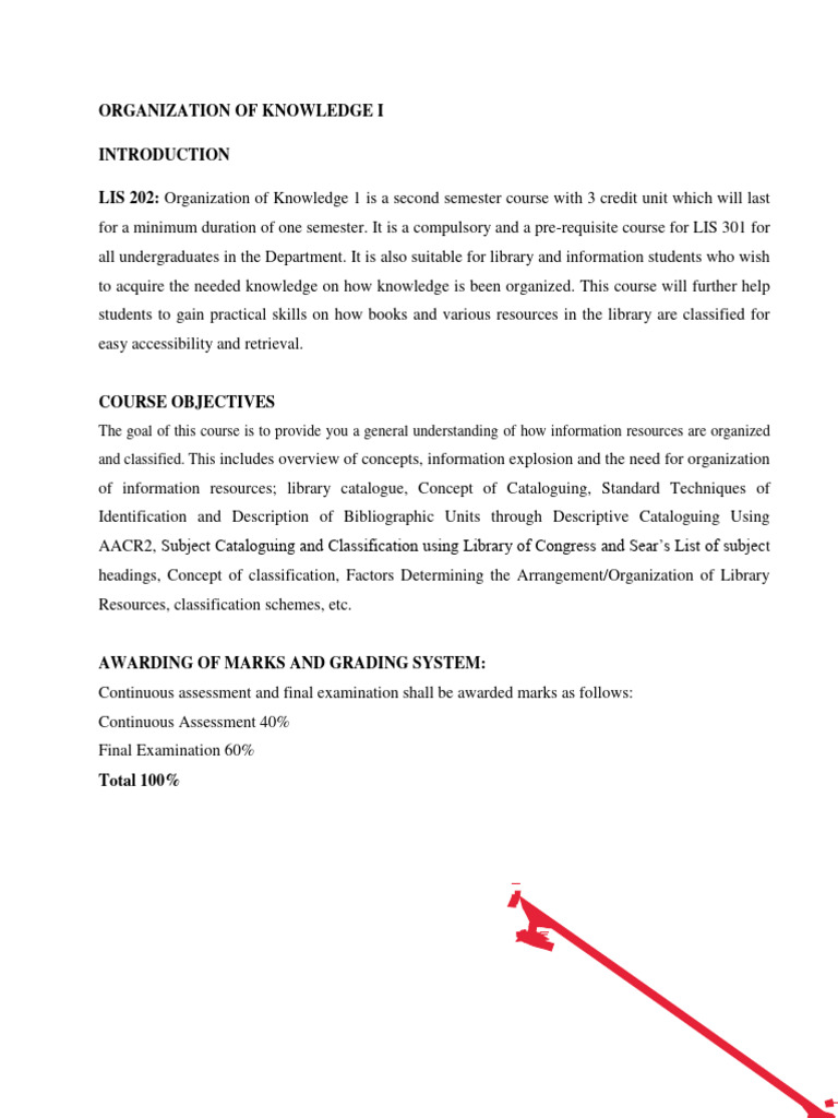 Lis 202 Updated Lecture Note | PDF | Libraries | Bibliography