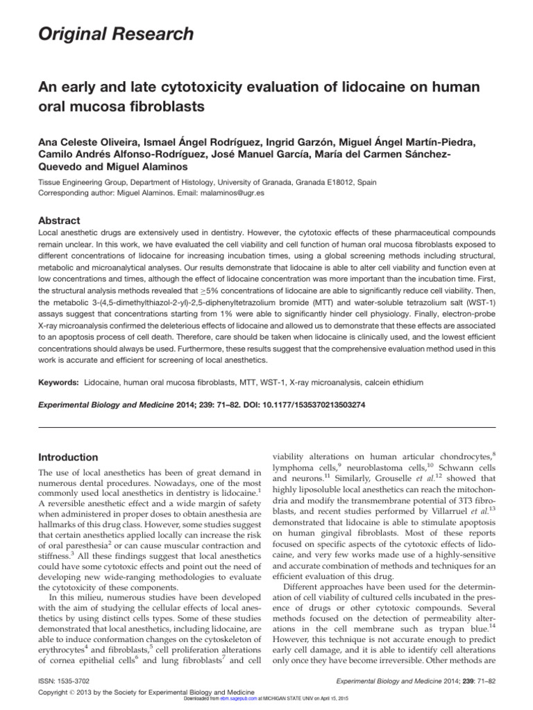 Early and Late Cytotox | PDF | Cytotoxicity | Biology