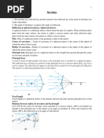 Ray Optics All Derivations | PDF | Atomic | Optics