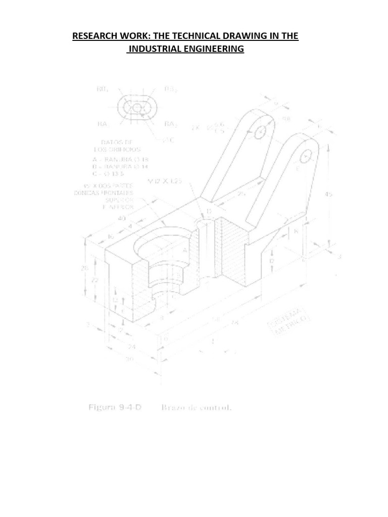 Drawing in Industrial Engineering | PDF | Geometry | Technical Drawing