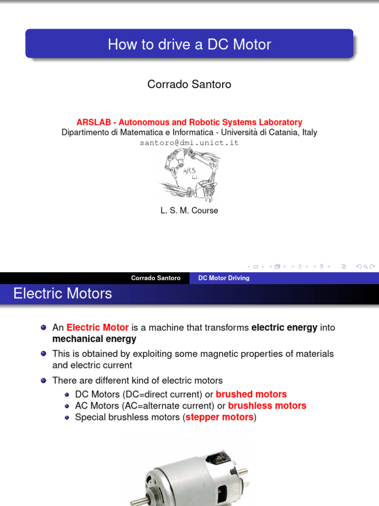 Driving DC Motor | PDF | Electric Motor | Computer Engineering