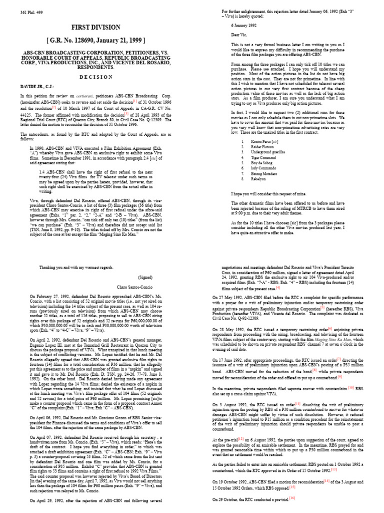 Case 1 | PDF | Offer And Acceptance | Damages