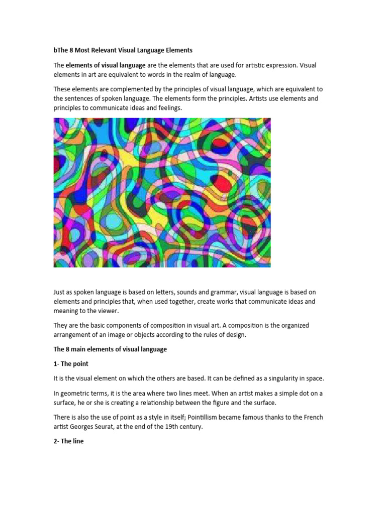 The 8 Most Relevant Elements of Visual Language | PDF | Perception ...