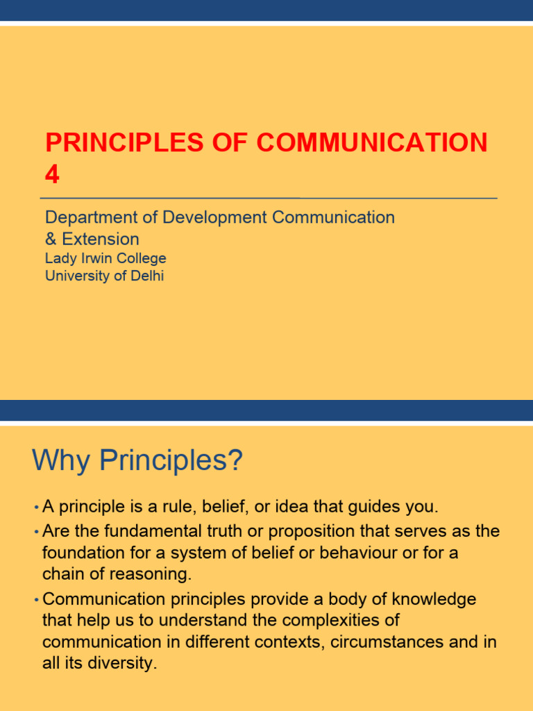 3 - Principles of Communication 2 | PDF | Communication | Nonverbal ...