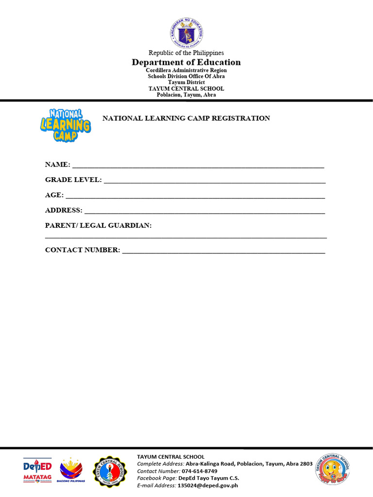 Registration Form and Consent | PDF | Social Institutions