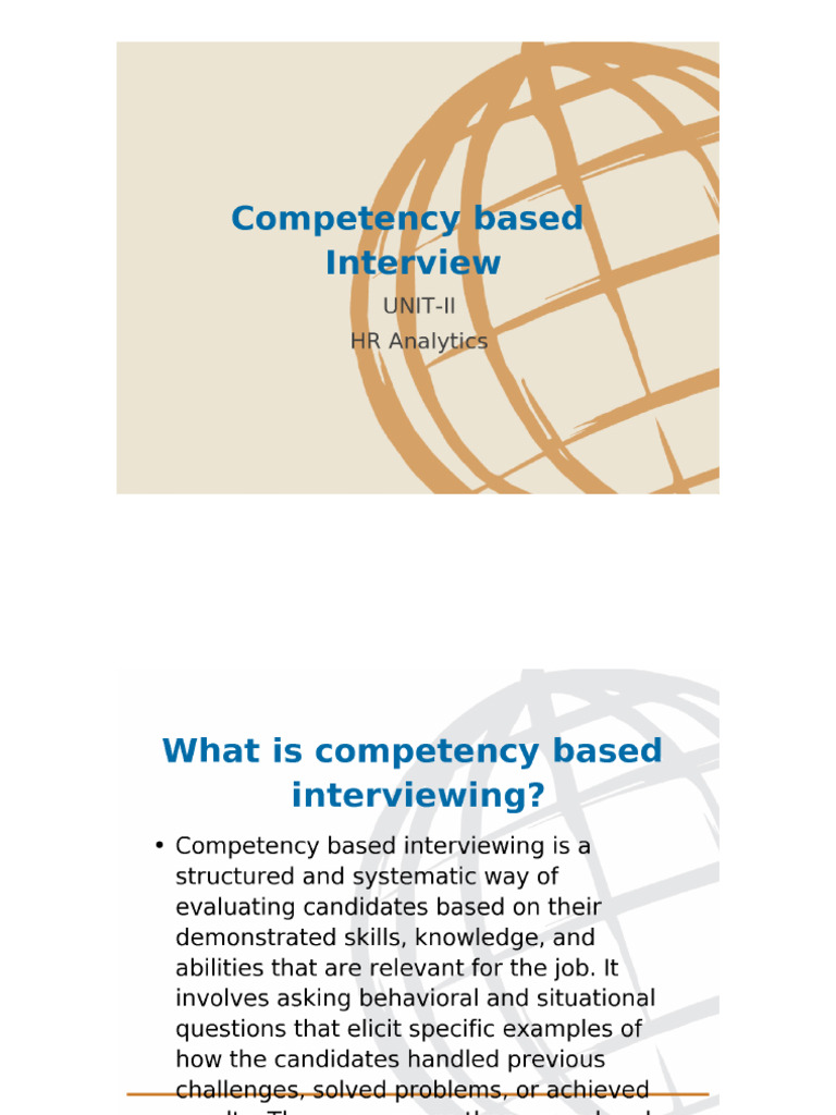 Competency Based Interviewing-1 | PDF