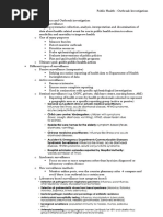 Outbreak Investigation Report Template - 3rd Edition IDSR | PDF ...