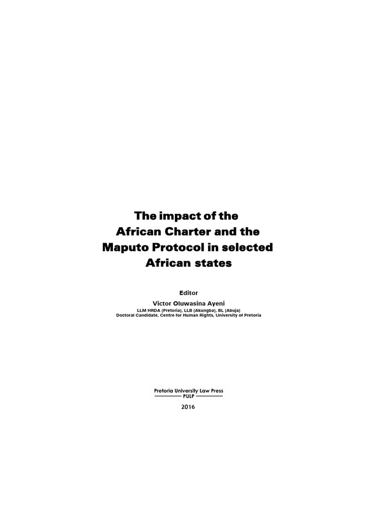 Maputo Protocol | PDF | Human Rights | International Human Rights Law