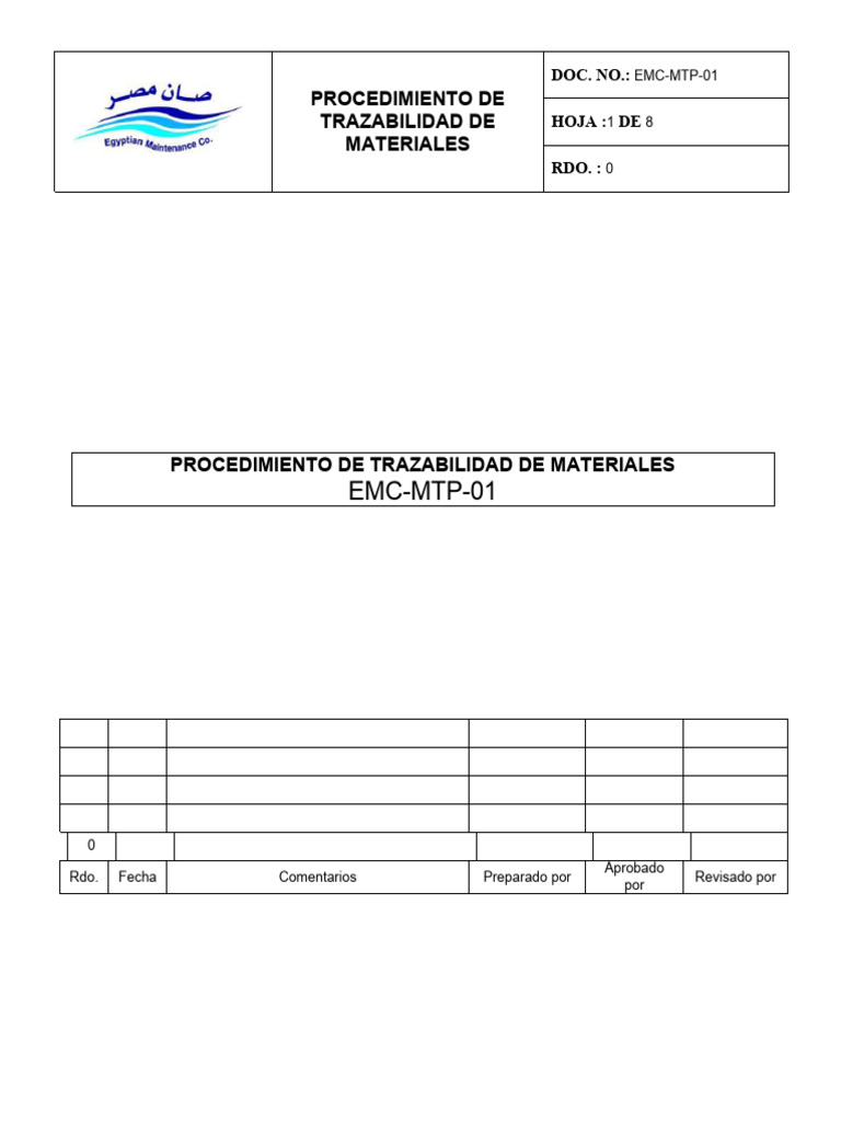 Procedimiento de Trazabilidad | PDF | Calibración | Soldadura