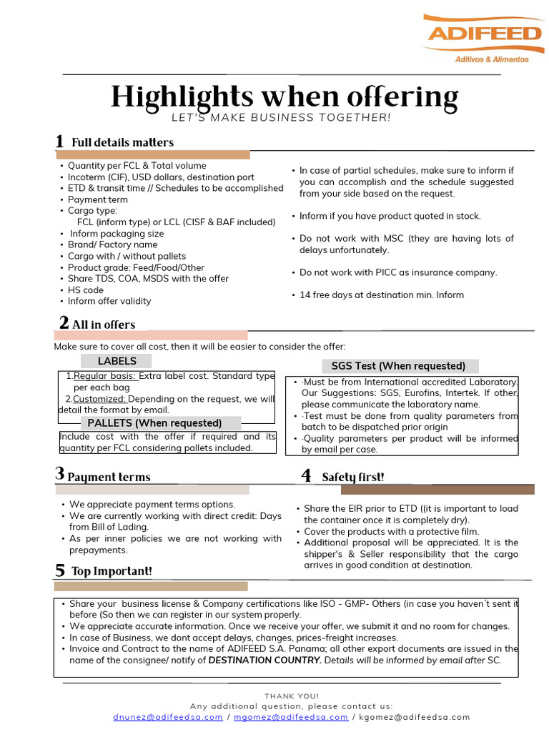 Highlights When Offering Details | PDF | Business