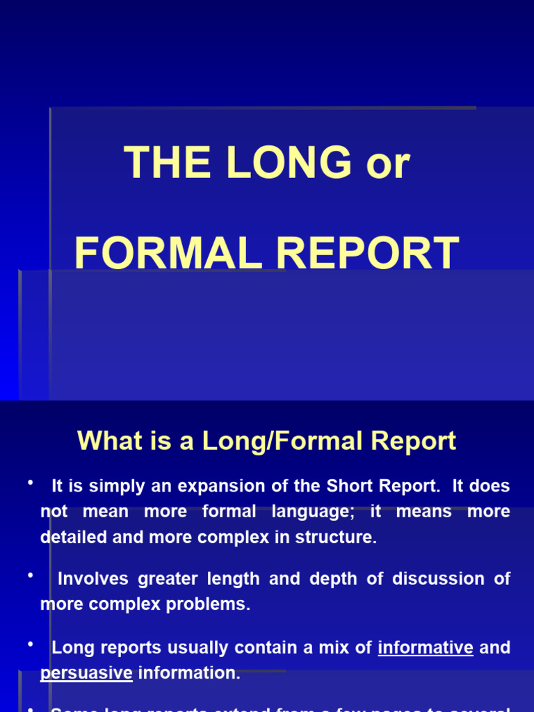 Understanding Long Formal Reports | PDF | Note (Typography) | Citation