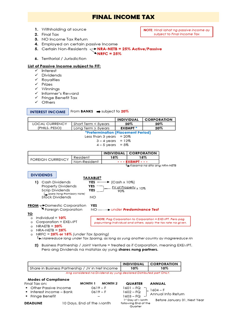 3.2nd Part (TAXATION) | PDF | Tax Deduction | Taxes