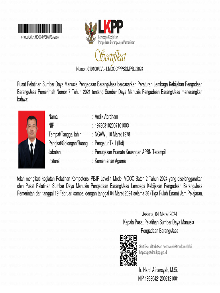 Lvl-1.mooc PPSDMPBJ 2024 | PDF