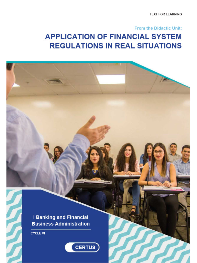 Application of Regulations in The Financial System | PDF | Banks ...