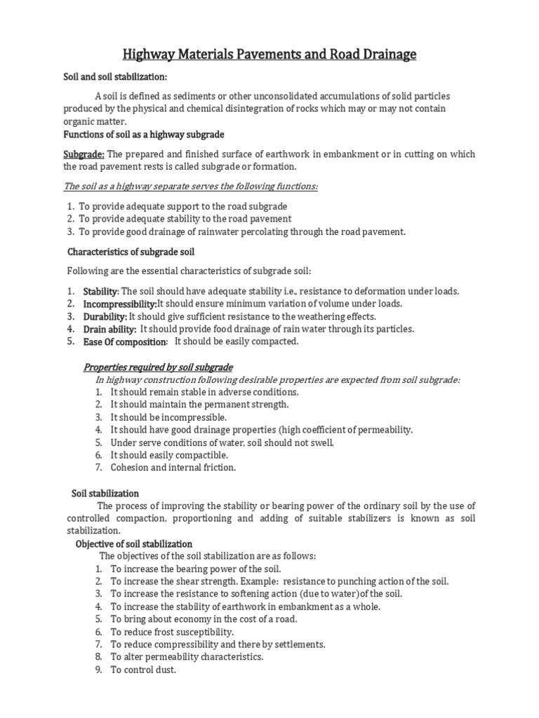 Highway Materials Pavements | PDF | Road Surface | Road