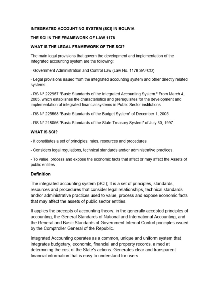 Integrated Accounting System | PDF | Expense | Balance Sheet