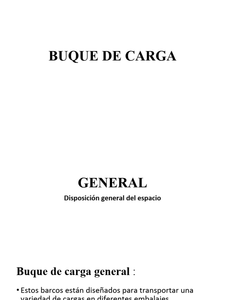 Buque de Carga General | PDF | Diseño