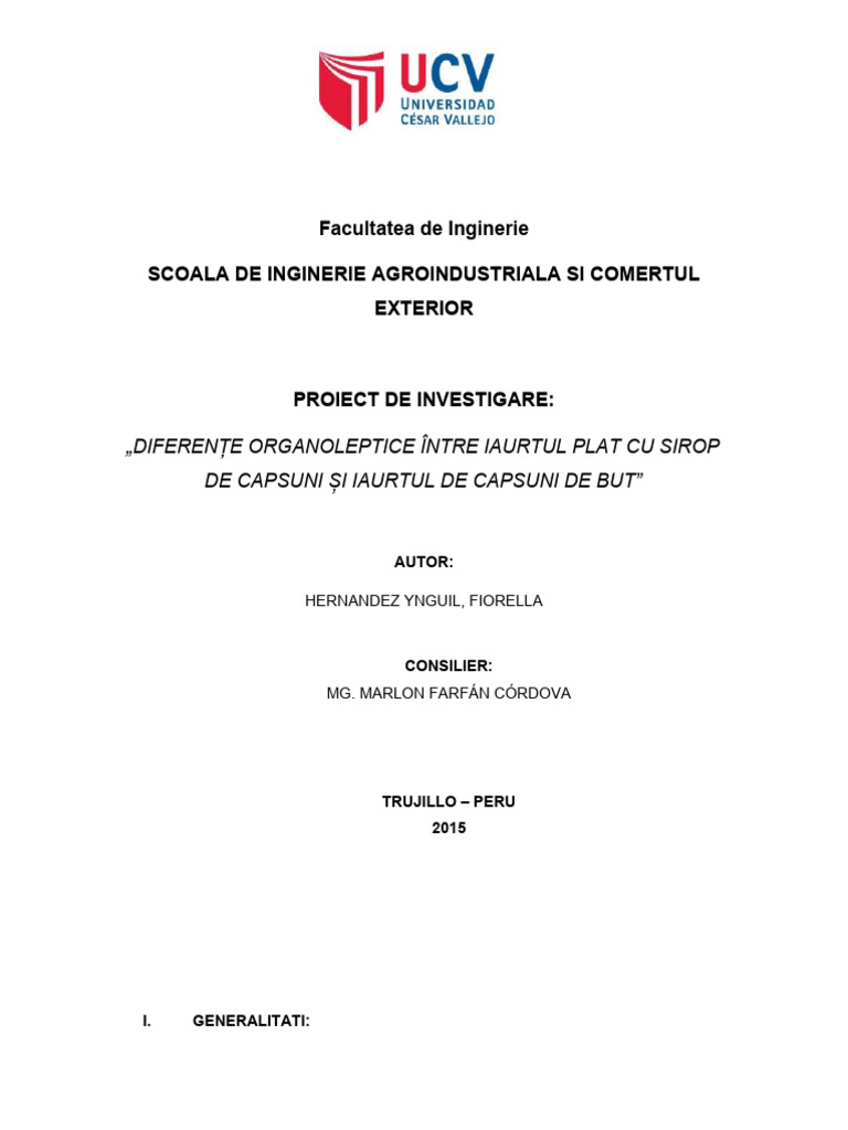 Proiect de Metodologie | PDF
