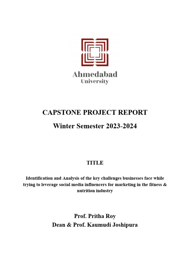 Capstone Project Report | PDF | Social Media | Popular Culture & Media ...
