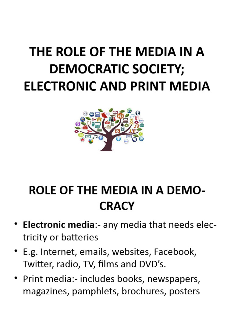 Role of Media in Democracy | PDF | Mass Media | Freedom Of Speech