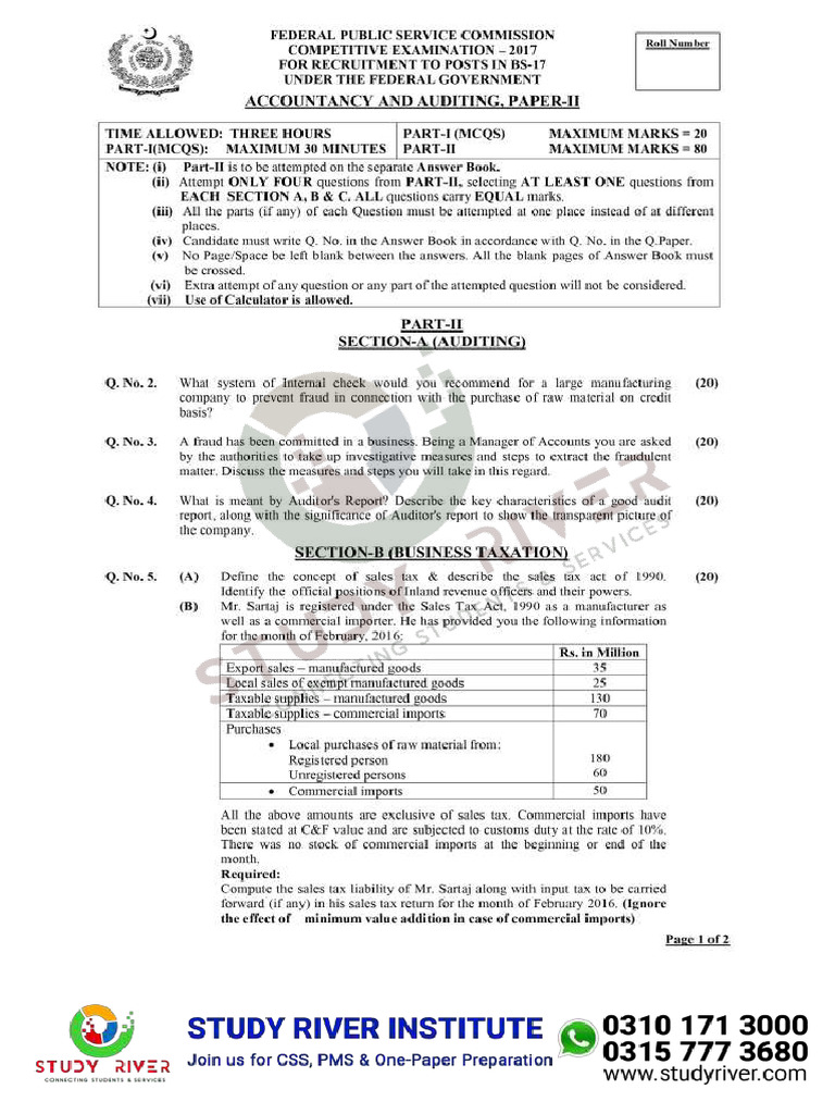 Accounting and Auditing | PDF