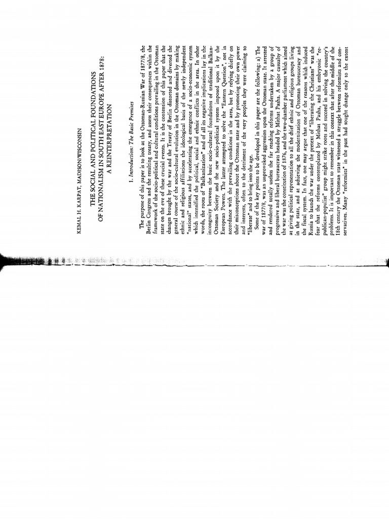 Karpat - Nationalism After 1878 | PDF Karpat - Nationalism After 1878 | PDF