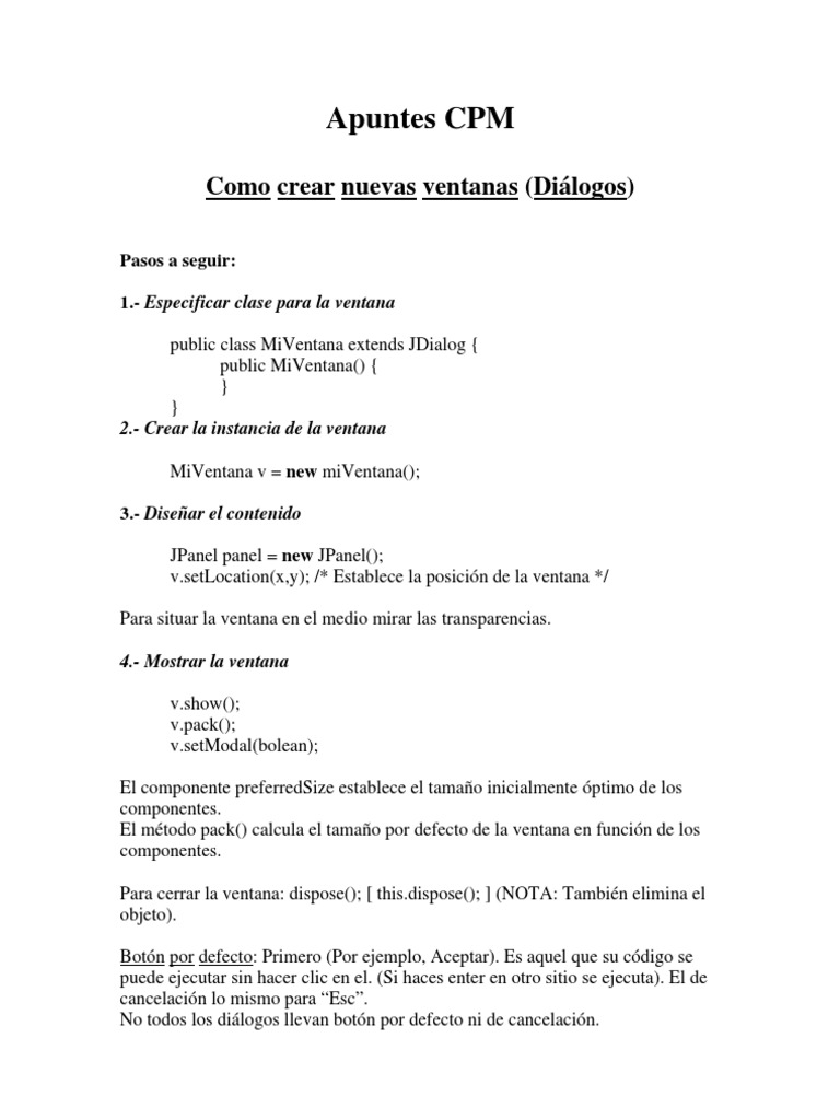 CPM | PDF | Java (lenguaje de programación) | HTML