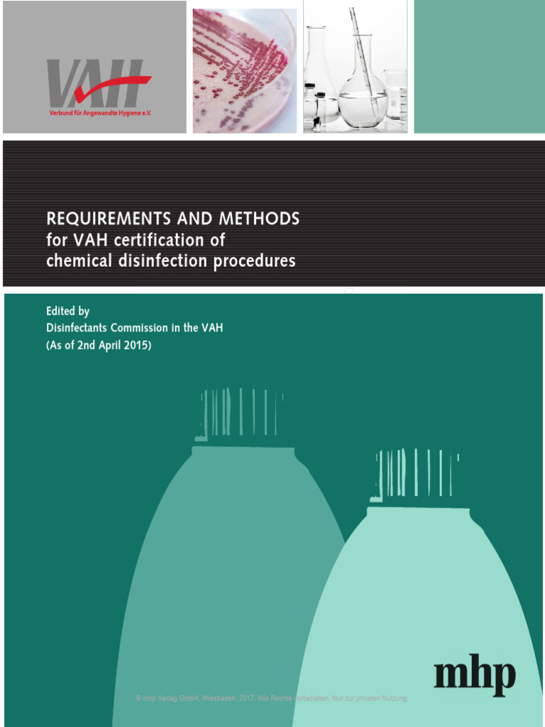 Ebook VAH RequirementsandMethods | PDF | Disinfectant | Microbiology