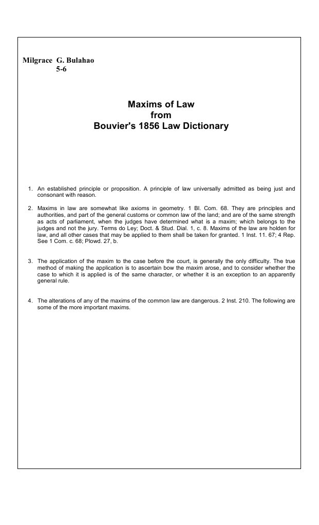 Maxims | PDF | Law