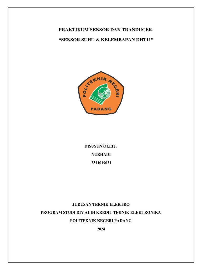LAPORAN Sensor Dan Tranducer DHT11 Nurhadi | PDF
