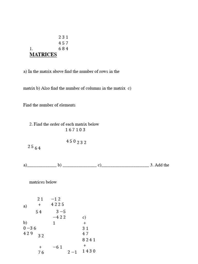 Jce Mathematics Revision Kit | PDF | Matrix (Mathematics) | Area