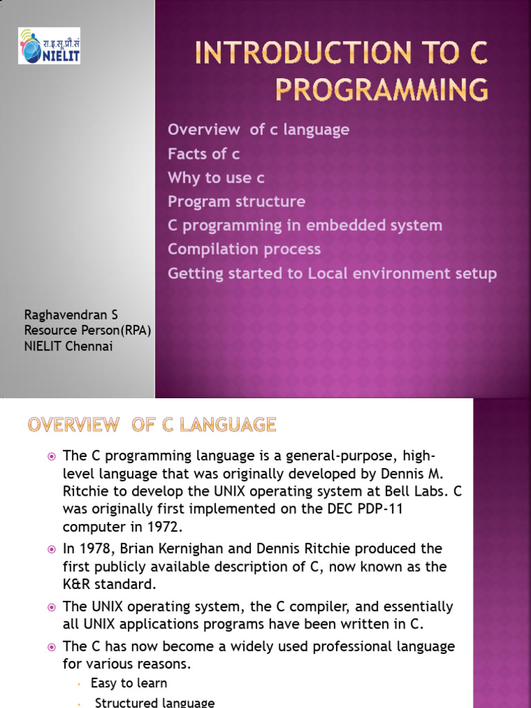 01introduction To C Programming | PDF | Compiler | Programming