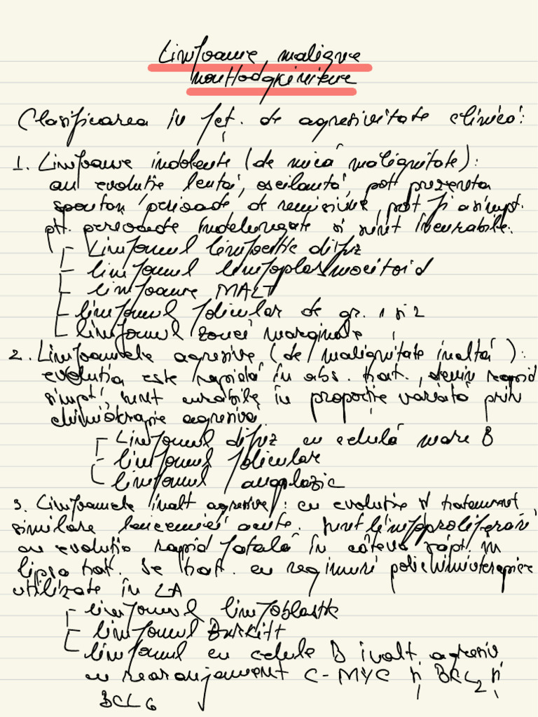 Hematologie-Limfoame Maligne Nonhodgkiniene Și Mielomul Multiplu | PDF