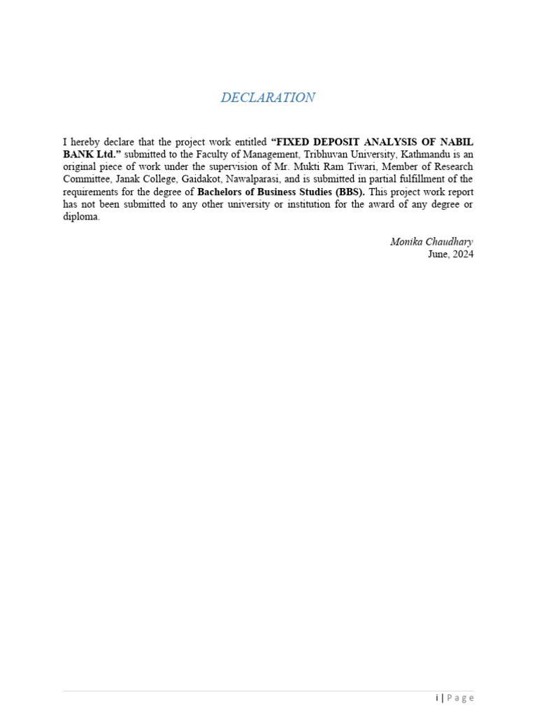 Revised Report | PDF | Banks | Interest