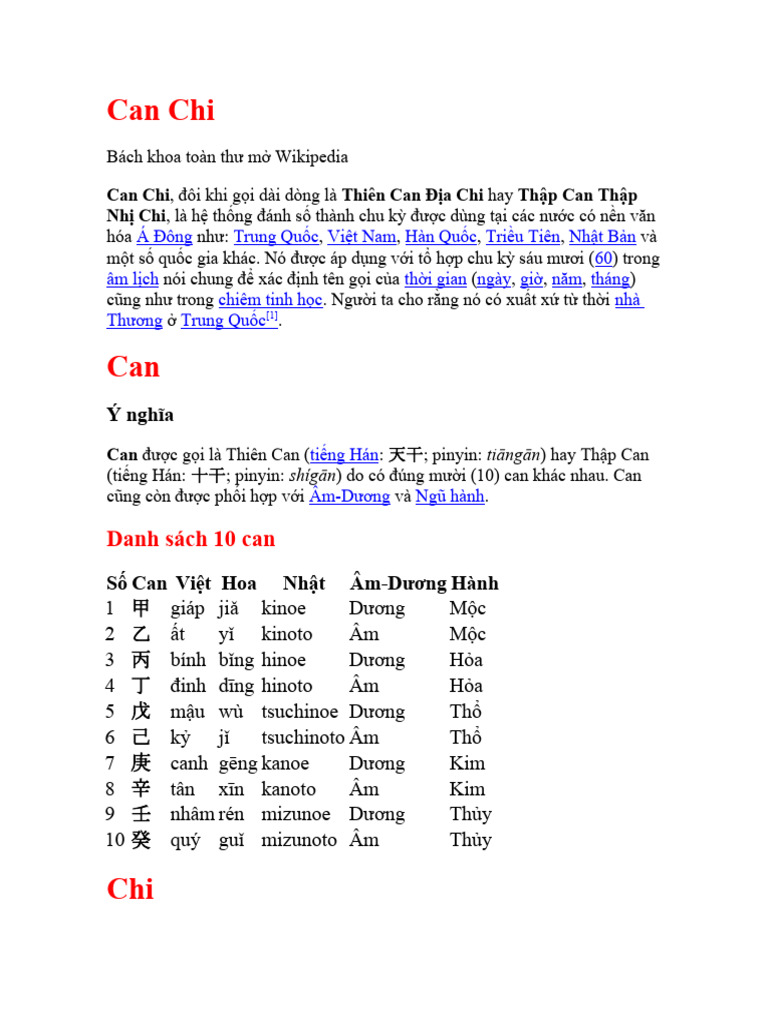 Can Chi | PDF