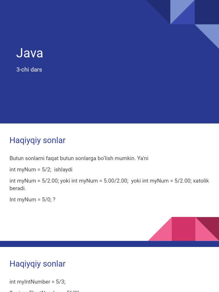 3 Dars | PDF | Computers