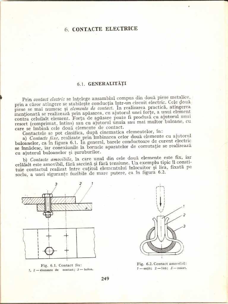 Cursul 9 Contacte Electrice 1 | PDF