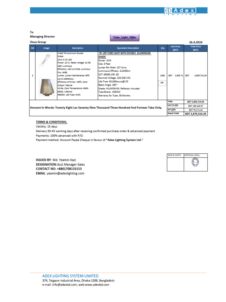 ONUS Group - Light Offer - 26.6.2024 | PDF | Electrical Components ...