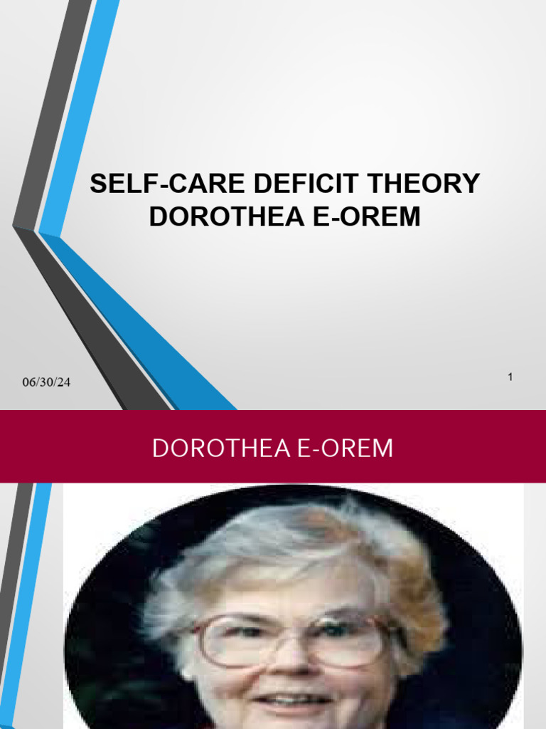 Self Care Deficit by Orem | PDF | Nursing | Well Being
