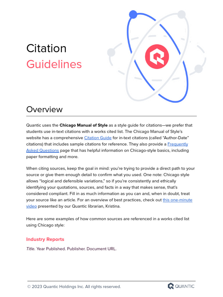 Citation: Guidelines | PDF | Citation | Public Domain