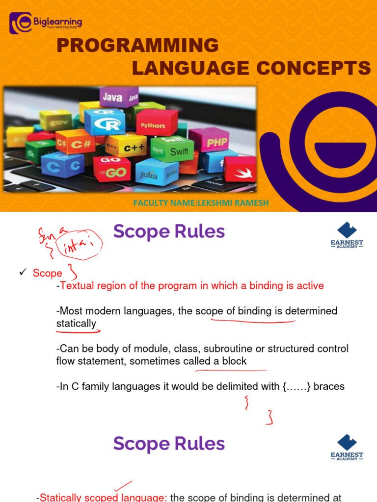 Understanding Static and Dynamic Scoping | PDF | Scope (Computer ...