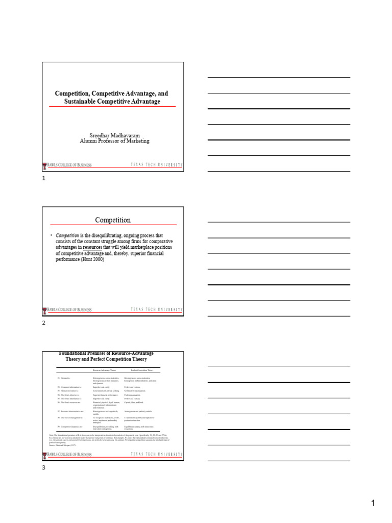 Competitive Advantage and Firm Resources | PDF | Competitive Advantage ...