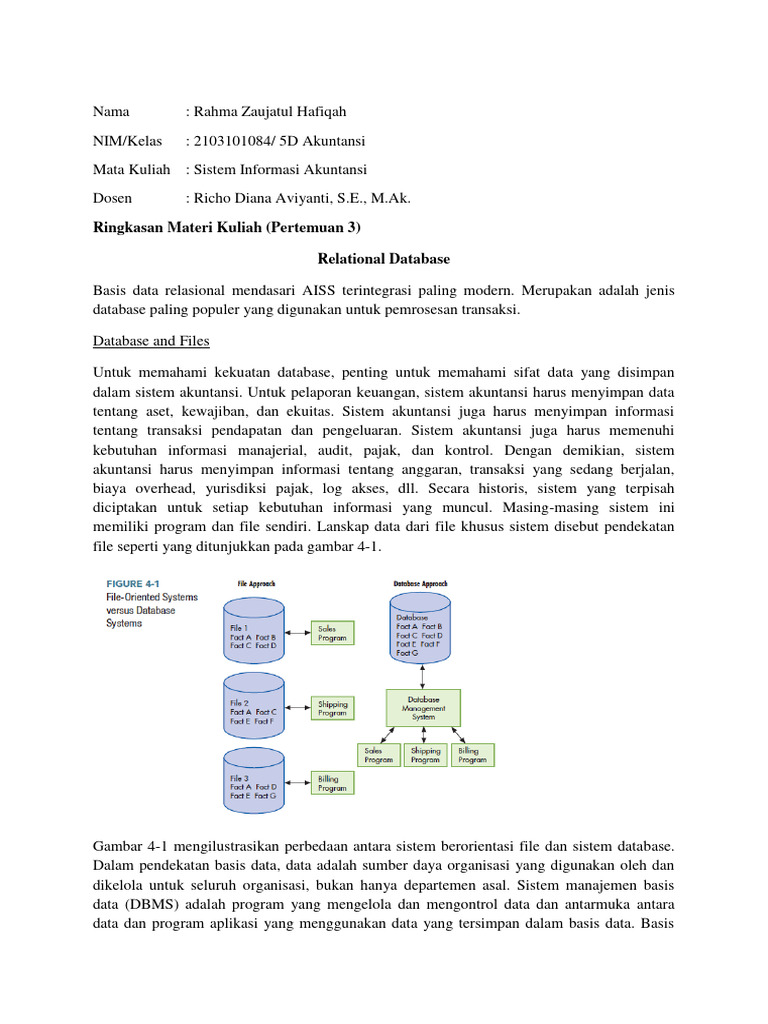 Rahma Zaujatul 5D SIA Pertemuan 3 | PDF