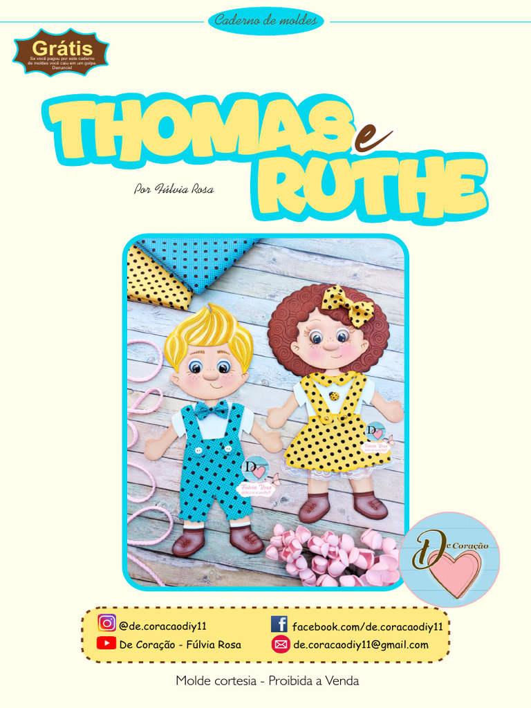 Caderno de Moldes - Thomas e Ruthe | PDF | Moda | Roupas