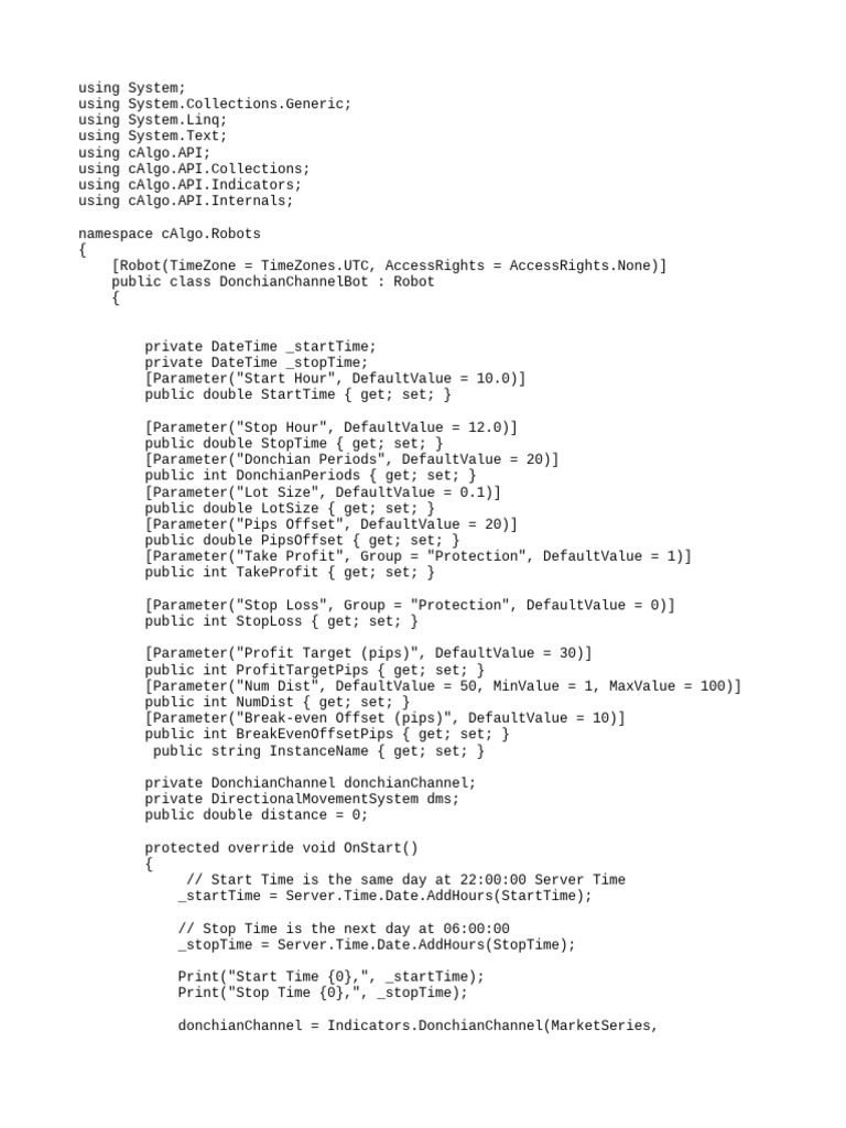 DonchianChannel+DSM Updated | PDF | Software Development | Computer Science