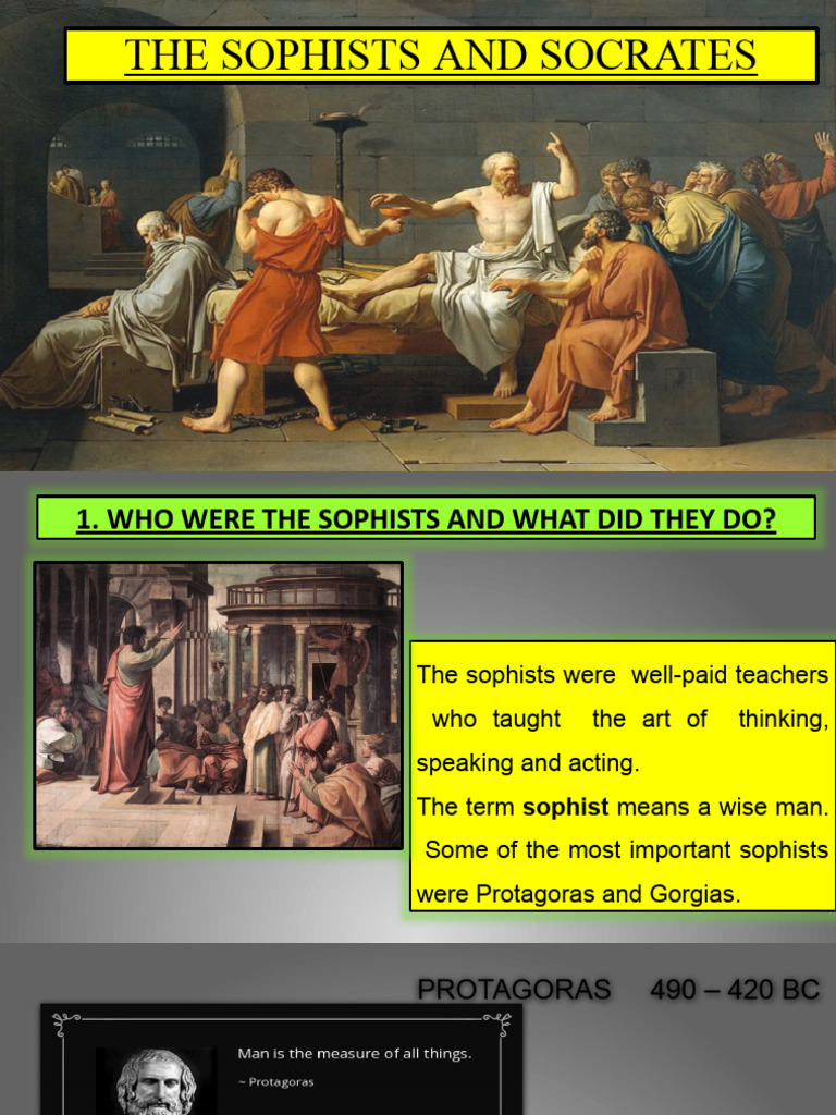 1.1.the Sophists and Socrates | PDF | Socrates | Ancient Greek Philosophy
