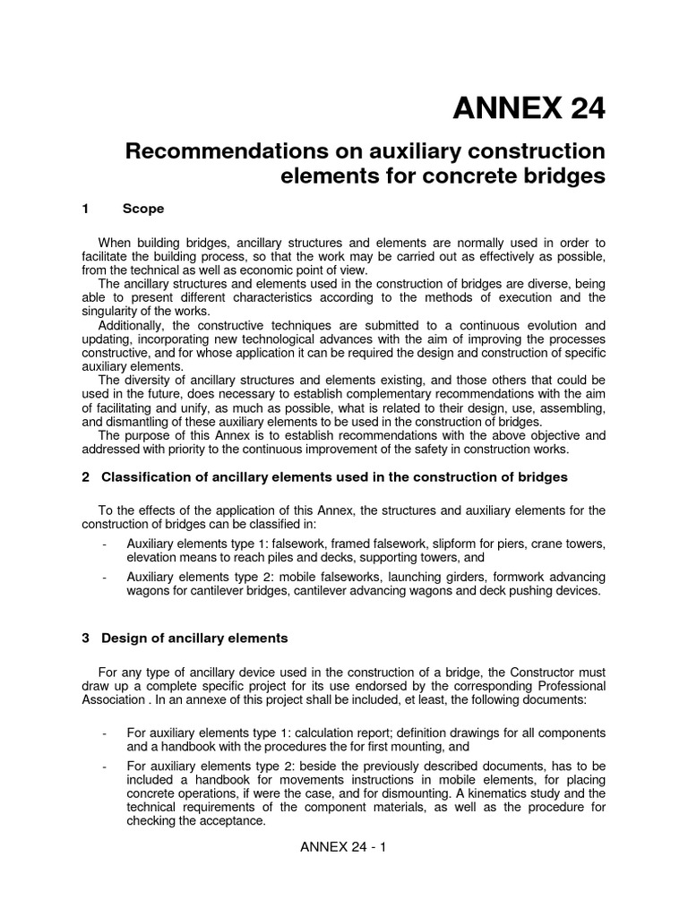 Annex 24 | PDF | Bridge